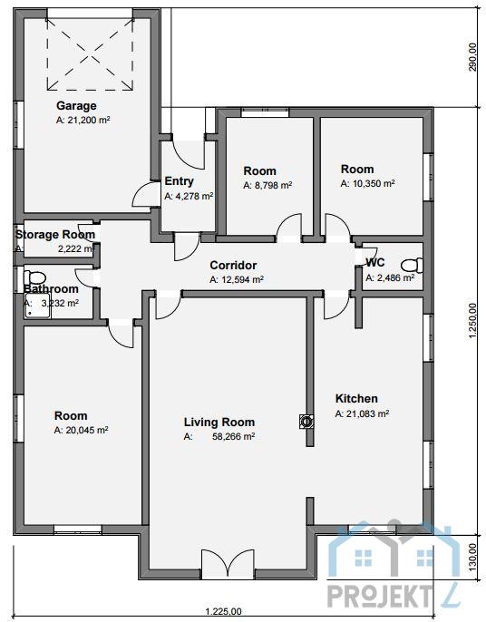 Tipski projekt kuce 120157 | Projekt L | Projektiranje | Tipski projekti